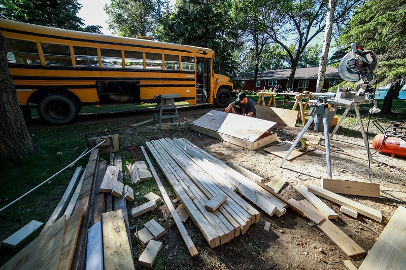 School Bus Gets Turned Into Incredible Mobile Hunting Camp - Legendary ...